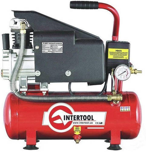 Купить Компрессор Intertool - 9 л x 0,75 кВт, цена 4029.68 ₴ — Prom.ua (ID#698405709)