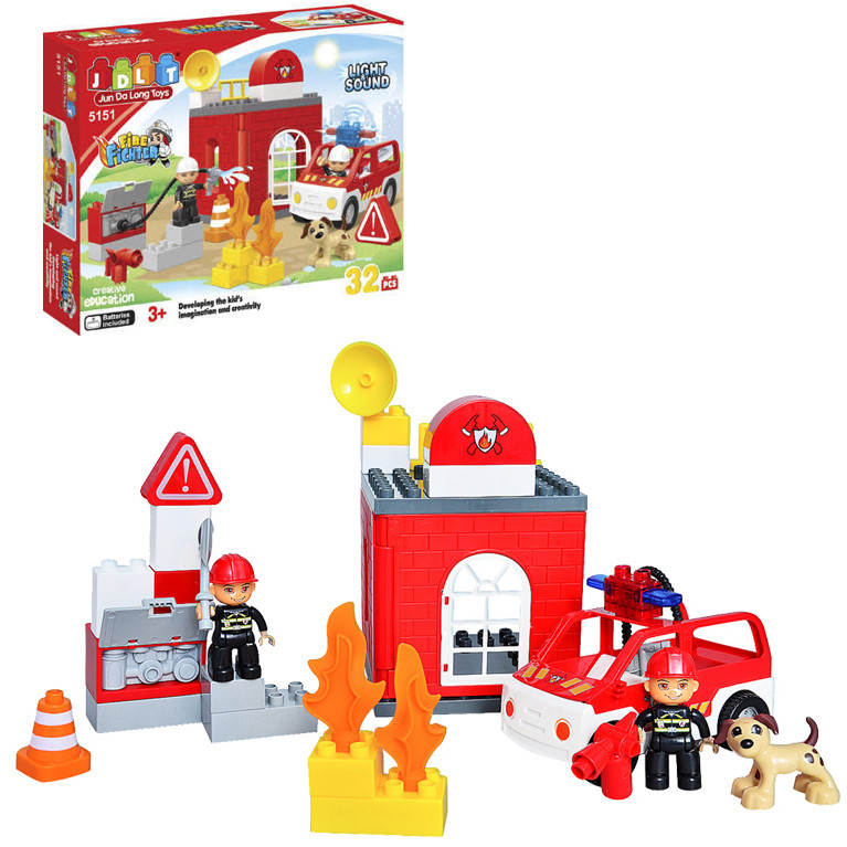 Конструктор "Пожежна станція" JDLT (32 деталі) арт. 5151 (ID#1726983708), цена: 807 ₴, купить на ...