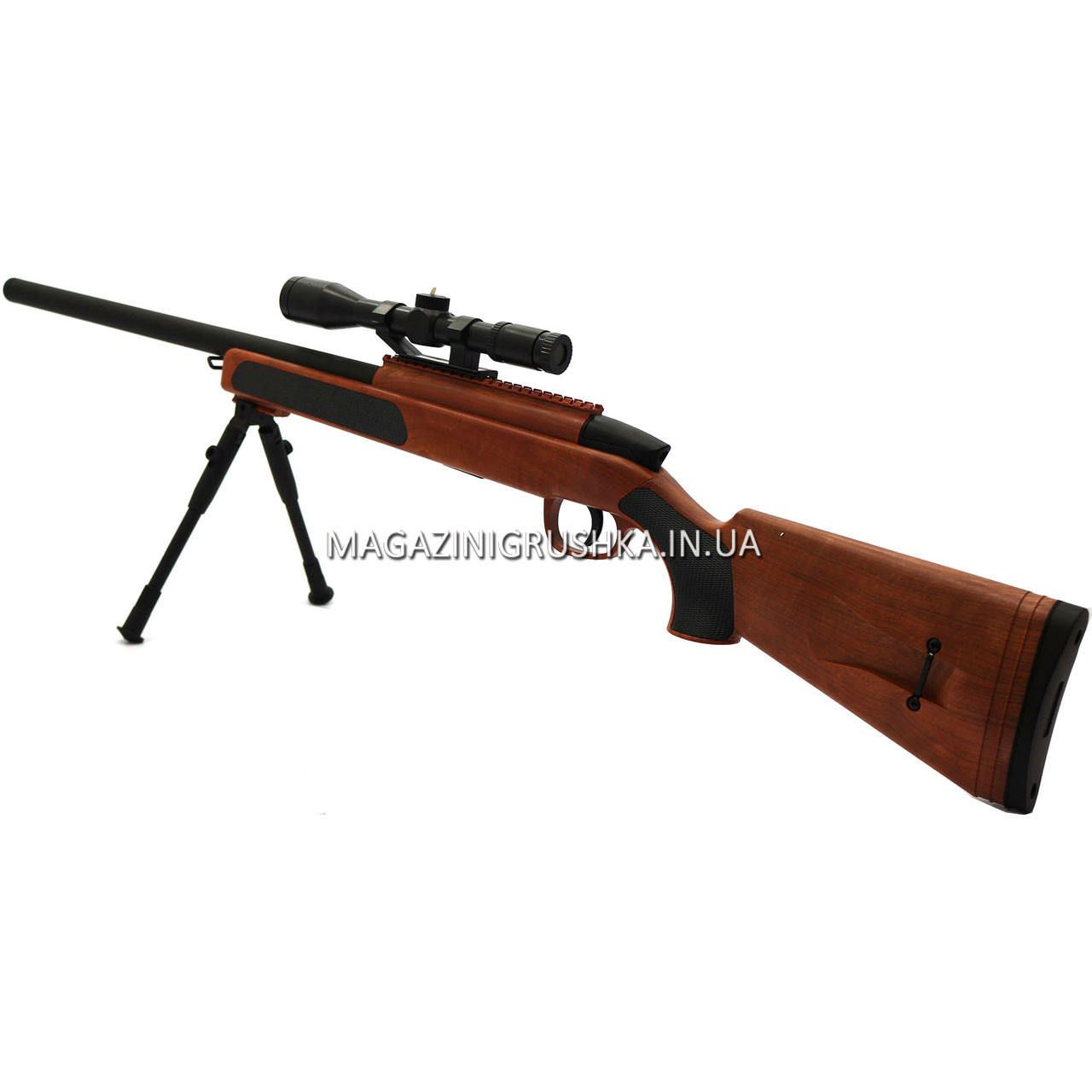 Снайперская винтовка «Airsoft Gun», темно-коричневая, 110 см, дальность ...