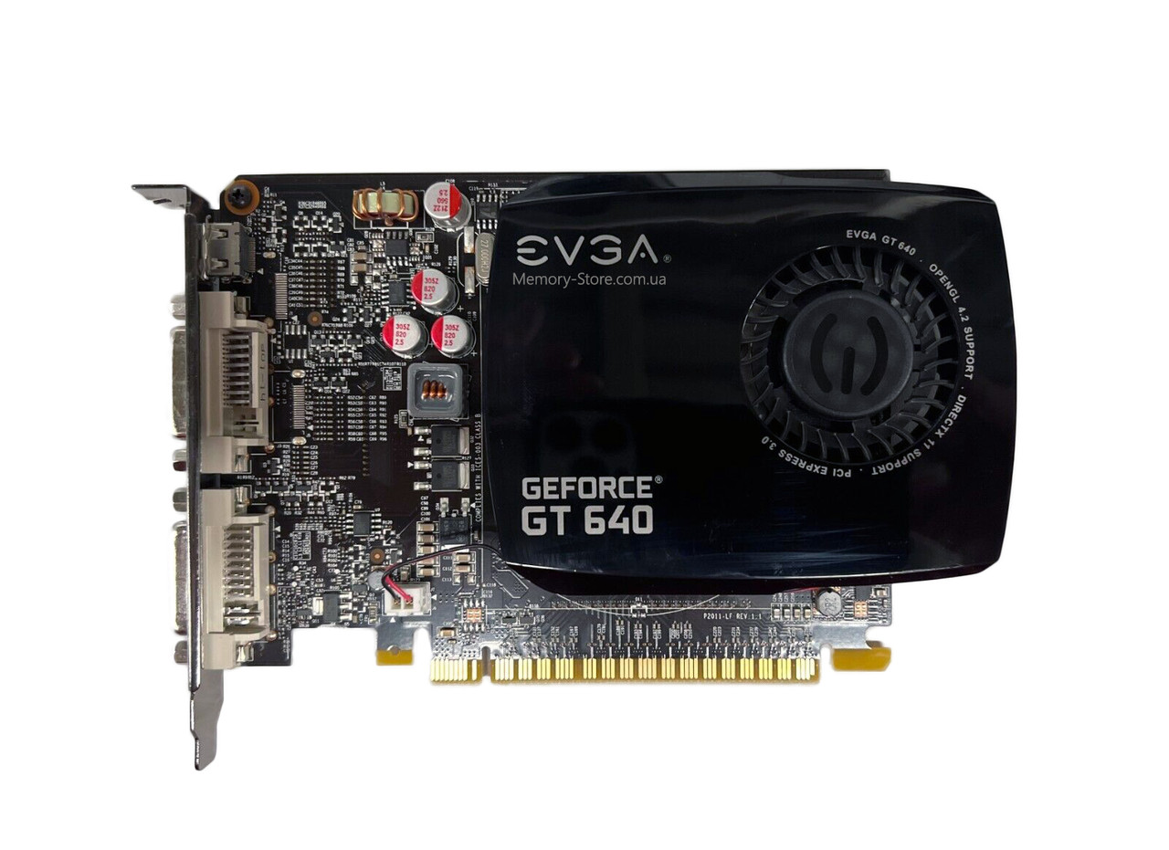 Видеокарта NVIDIA EVGA GeForce GT 640 2GB 128 bit DX11 2xDVI, цена 1199 ...