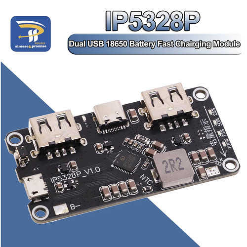 IP5328P плата контроллер модуль швидкої зарядки 3,7В Boost 5V 9V 12V ремонт повербанк саморобний ...