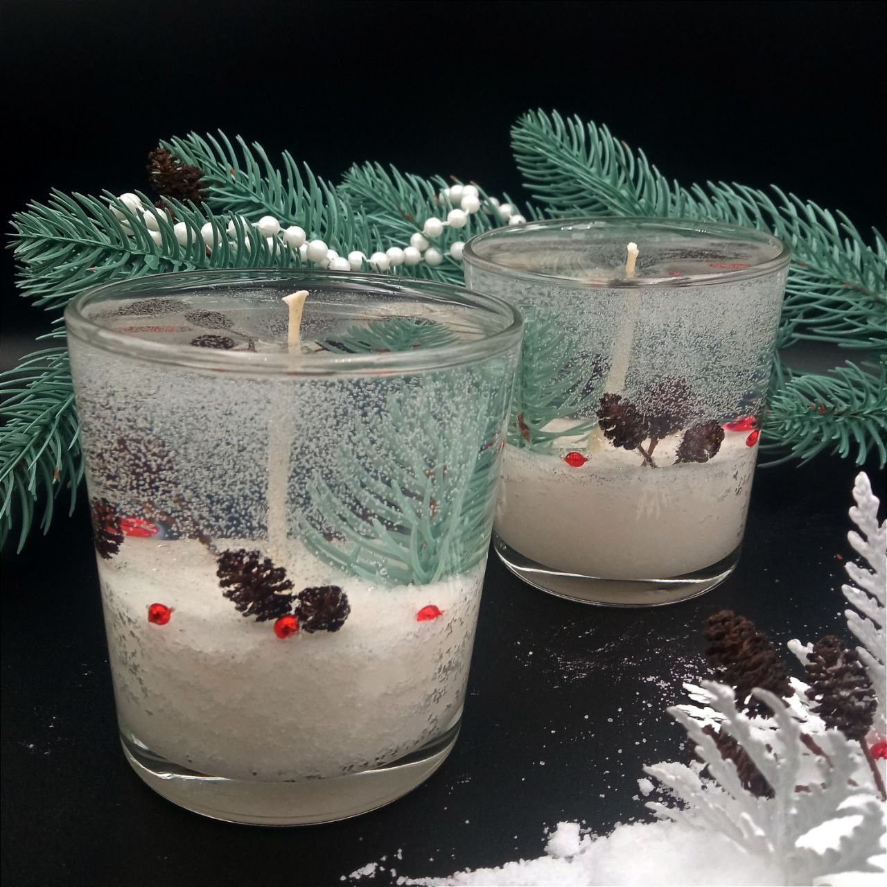 Гелева свічка Чародійка новорічна циліндр купити від Українського виробника в інтернет магазині