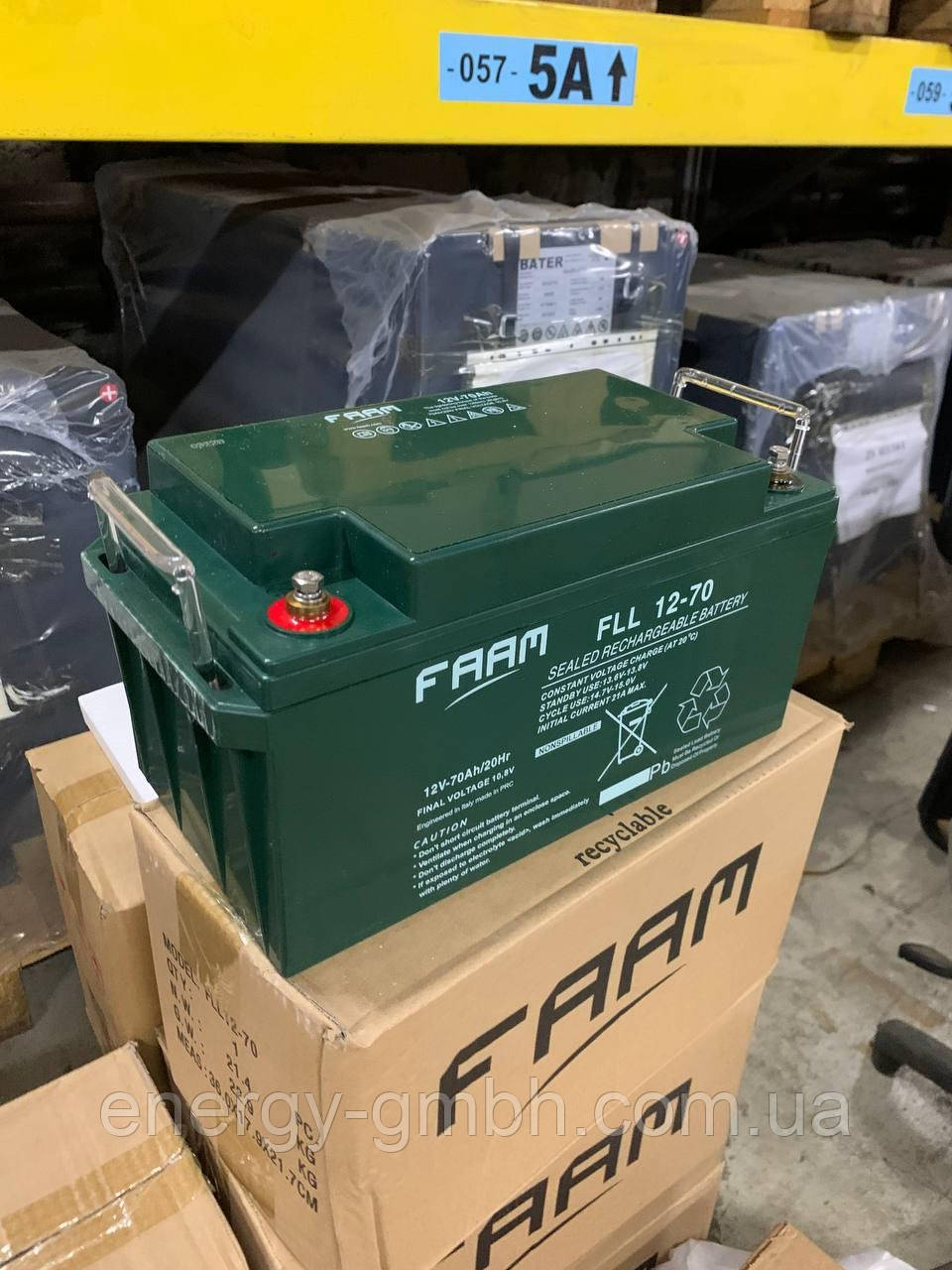 Акумуляторна батарея FAAM серії FLL12-70 (ID#1304263374), цена: 8813 ...