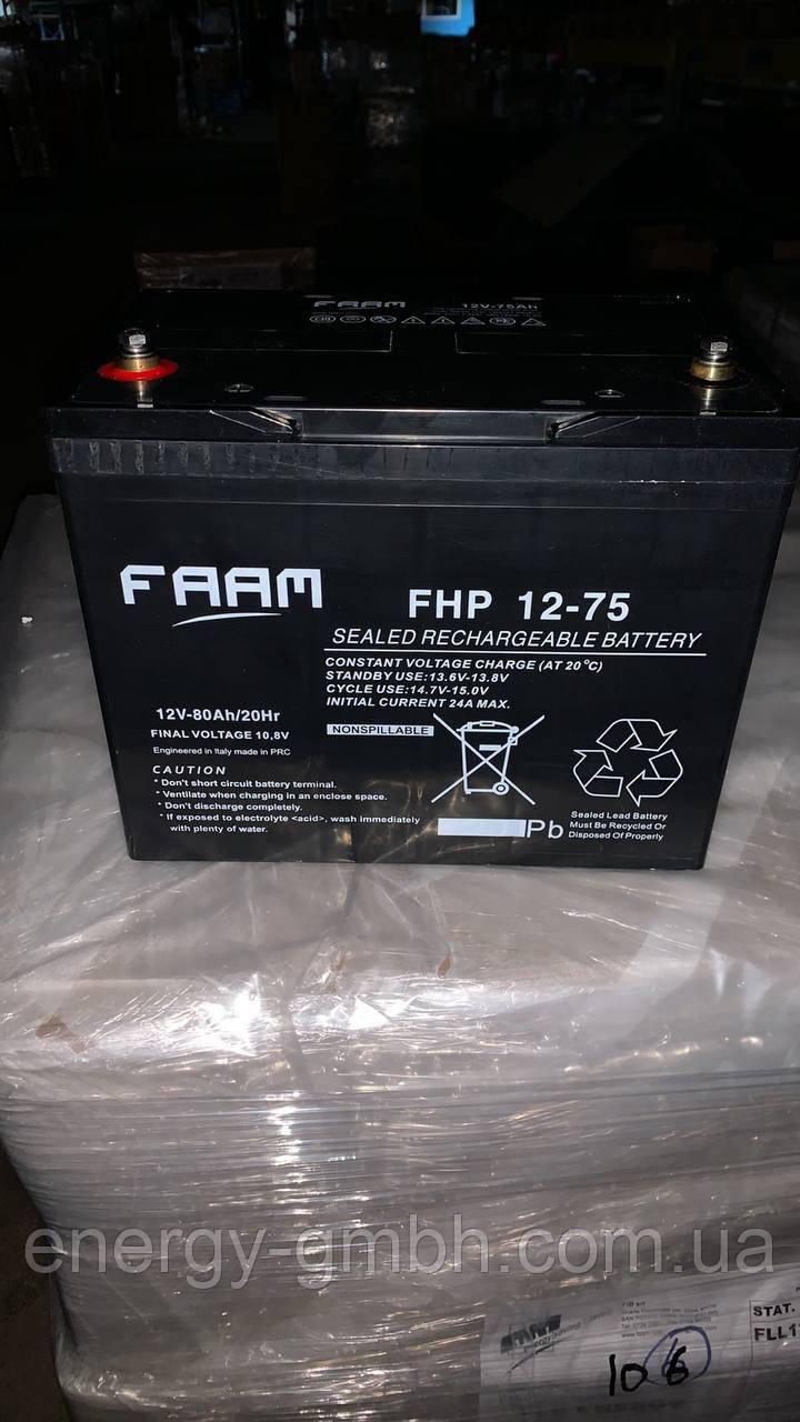 Купити Акумуляторна батарея FAAM серії FHP12-75 у Києві від компанії ...