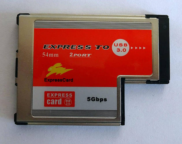 Адаптер перехідник 2 портовий юсб USB 3.0 Hub юсб Express Card 54 mm ...