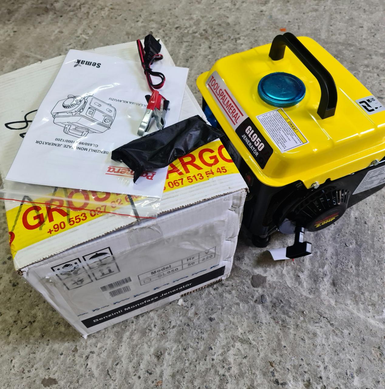 Генератор бензиновий двотактний, потужністю 1,0 кВ Toolspalmeral GL950 ...