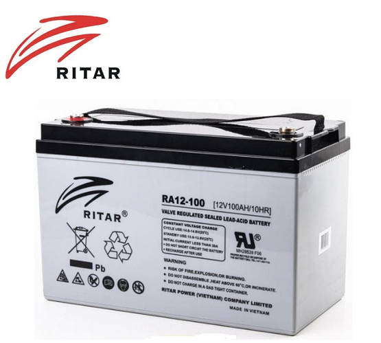 Акумулятор Ritar AGM RA12-100 12В 100Ач /акумуляторна батарея для ...