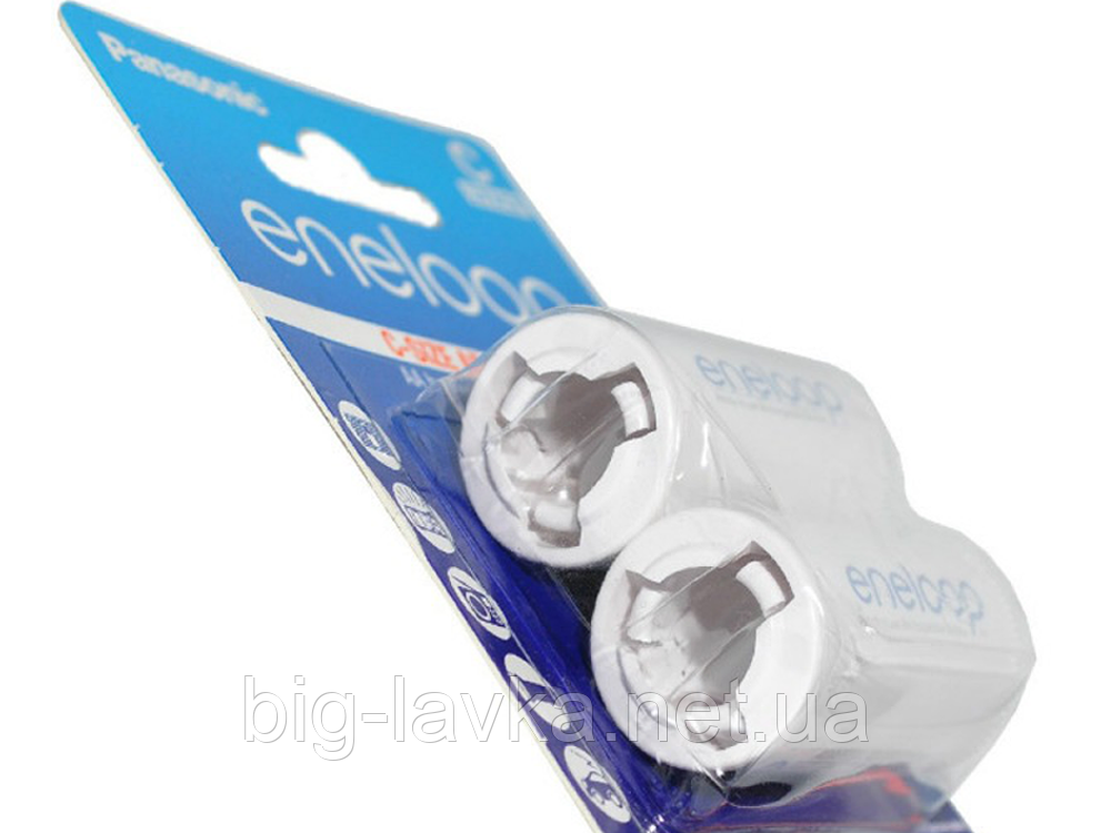 Купить Адаптер-переходник Panasonic Eneloop AA=>C, 2 шт/уп. (BQ-BS2E ...