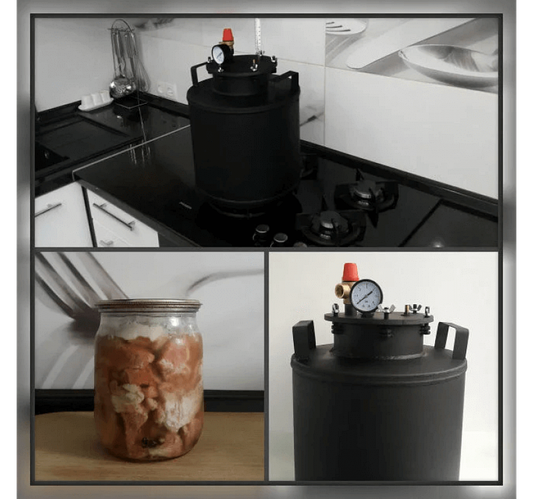 Автоклав бытовой 16 банок по 0.5л( 5 шт по 1л), огневой, газовый, цена ...