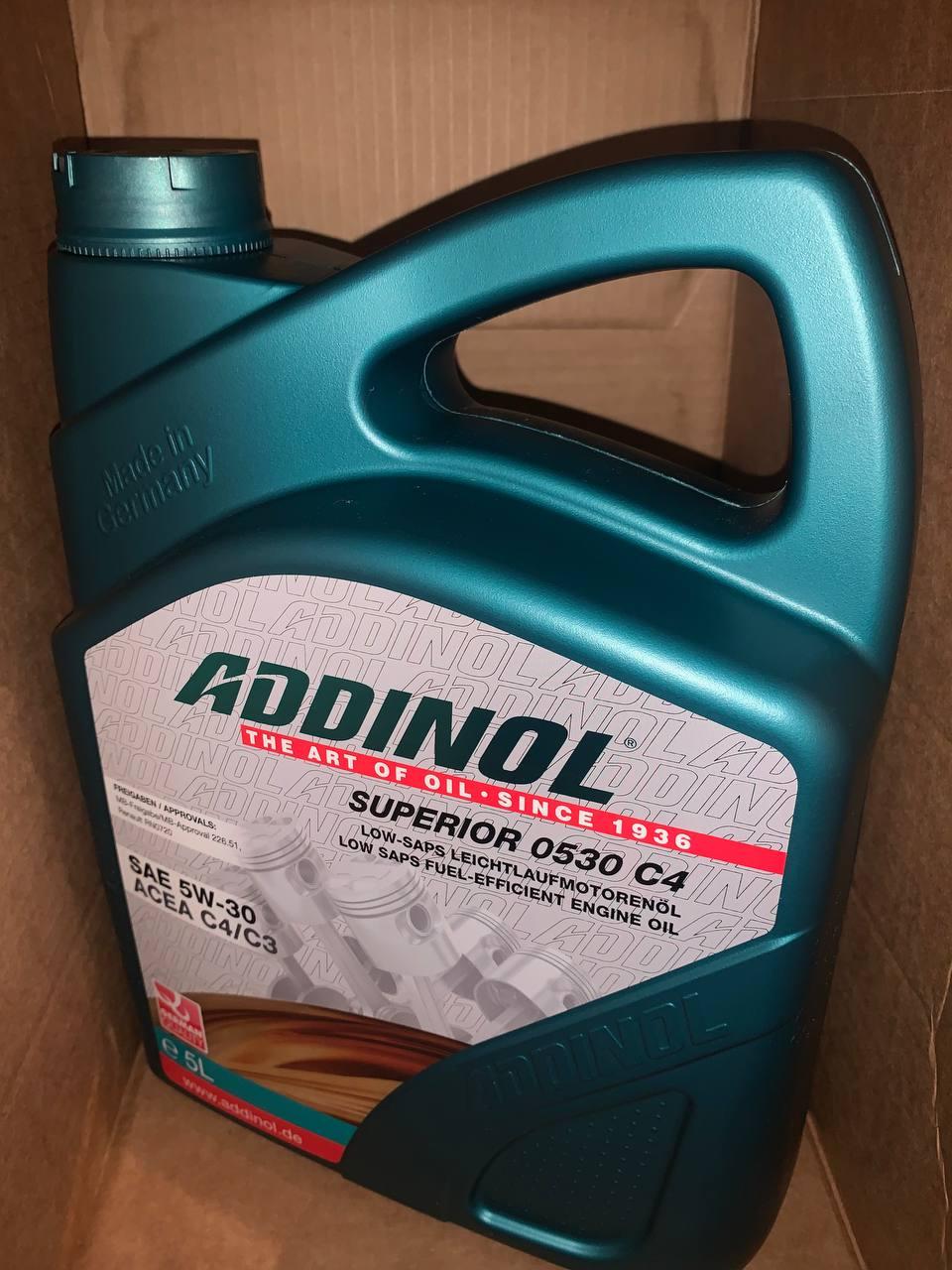 Моторное масло Addinol 5w30 Superior 0530 C4 5л (ID#1727976185), цена ...