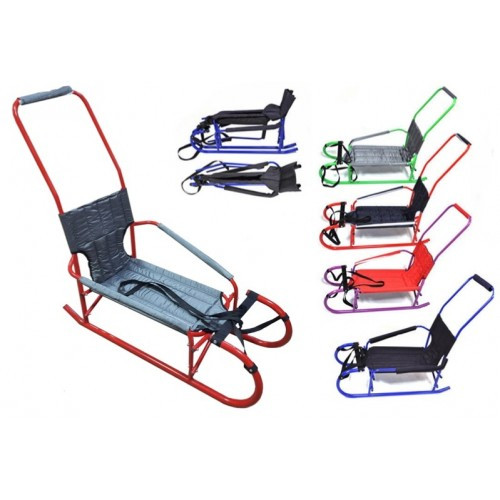 Санки Трансформер Складні З Ручкою Червоні + Зелене Сидіння — Купить ...