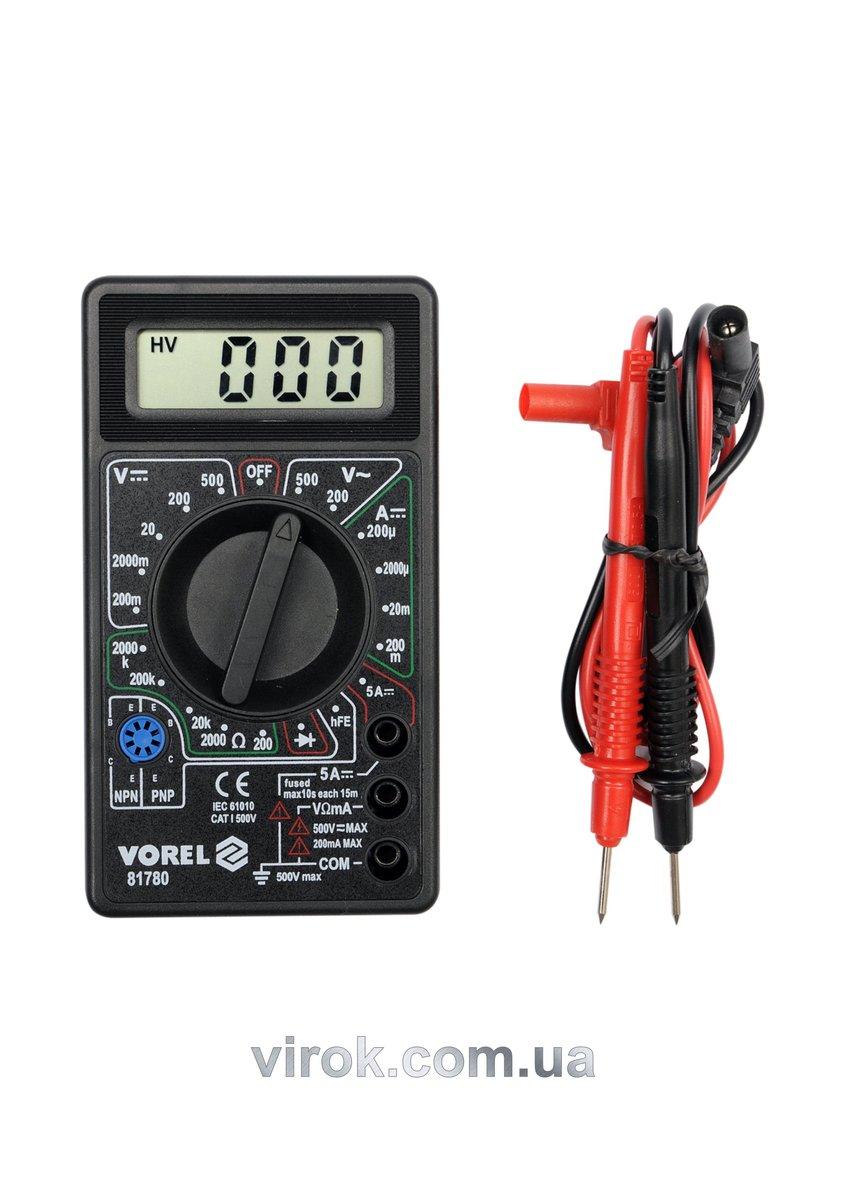 Мультиметр для вимірювання електричних параметрів VOREL : цифровий [12/72] Baumar - Всегда ...