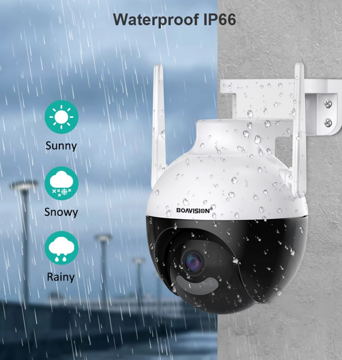 Купить 8 Mп уличная, поворотная, PTZ IP Wi-Fi камера BOAVISION N18 8MP ...