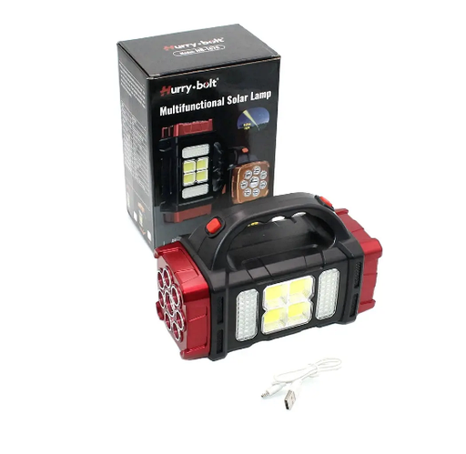 Светодиодный ручной фонарь на солнечной батарее с аккумулятором LED ...