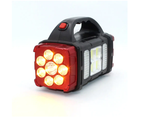 Светодиодный ручной фонарь на солнечной батарее с аккумулятором LED ...