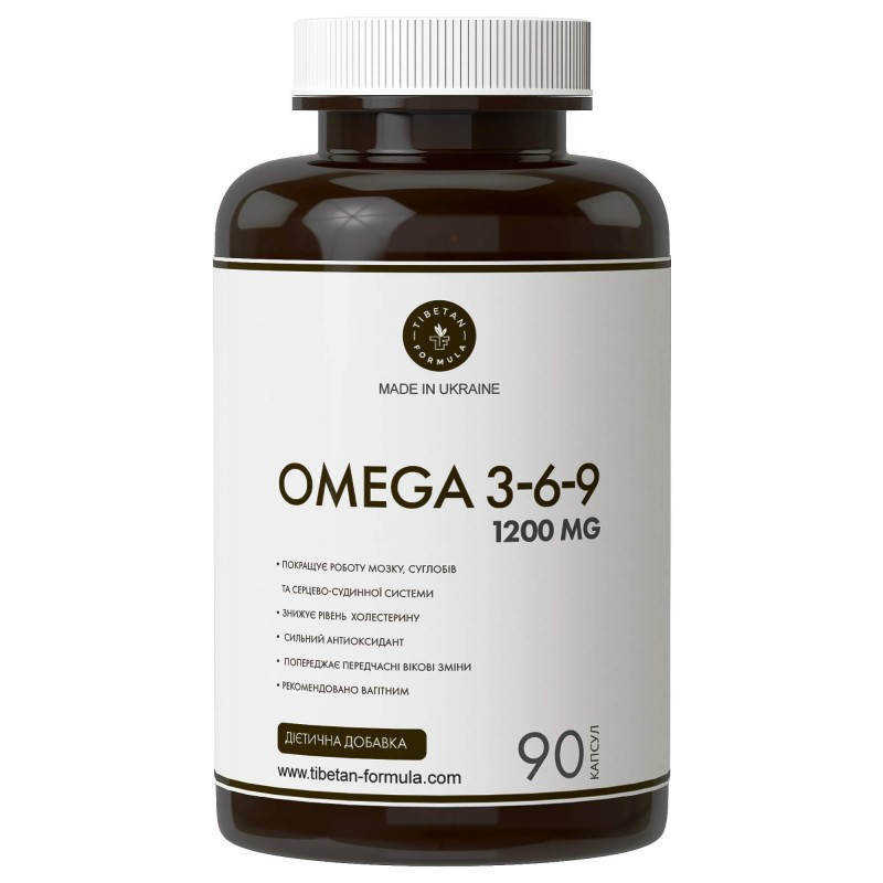 Купить Омега 3-6-9 комплекс Omega 3-6-9 1200 мг 90 капсул Тибетская ...