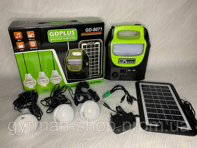 Портативный переносной фонарь GD PLUS Зарядное устройство и ...
