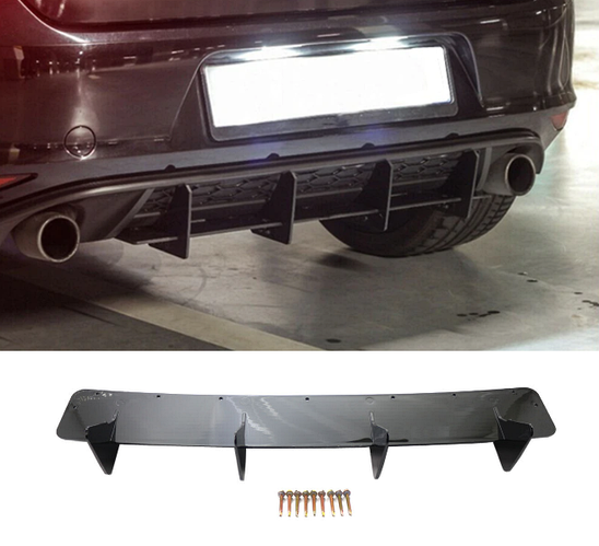 Накладка заднего бампера Volkswagen Golf 7 версия GTI (2012-2016), цена ...