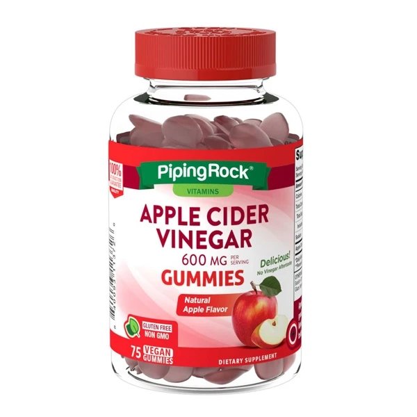 Яблочный уксус Piping Rock Apple Cider Vinegar 600 mg 75 Vegan Gummies, цена 263 грн — Prom.ua ...