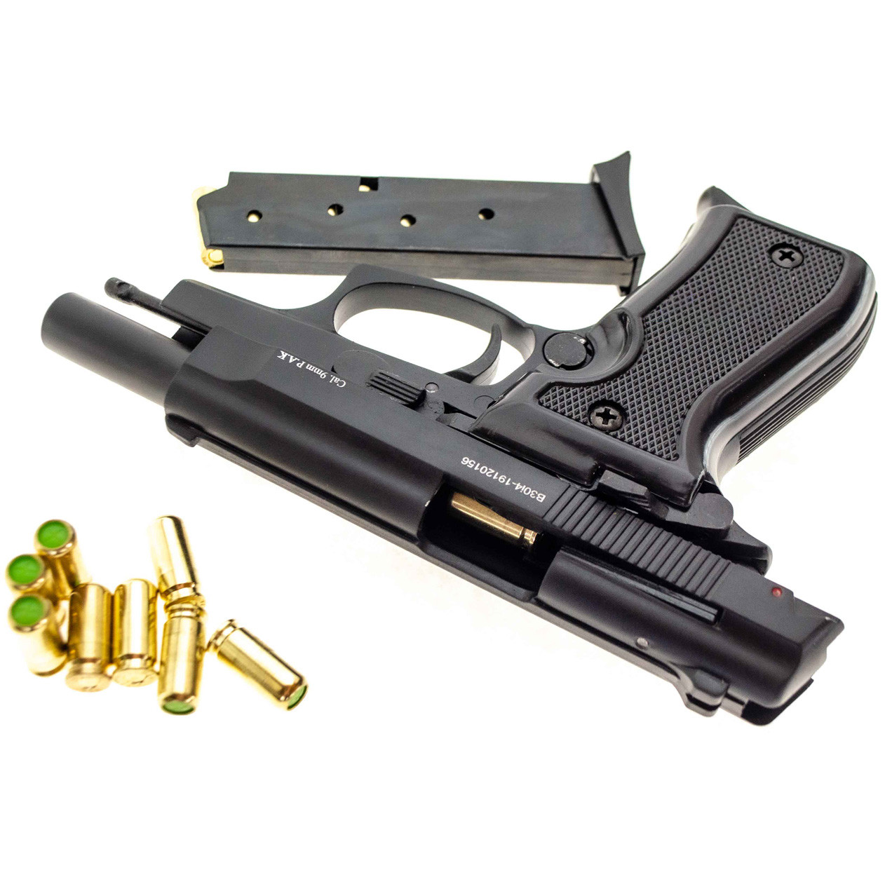 Пістолет сигнальний стартовий BLOW P29, 7+1/9 mm (Black/Black Grips ...