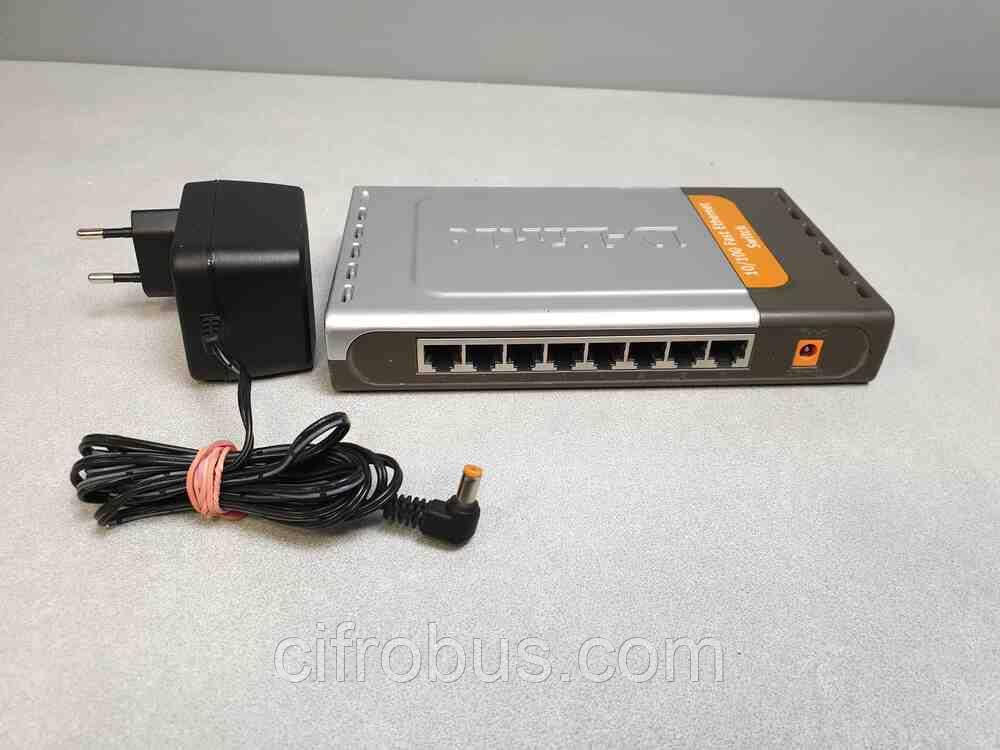 Проводной роутер маршрутизатор коммутатор Б/У D-link DES-1008D, цена ...