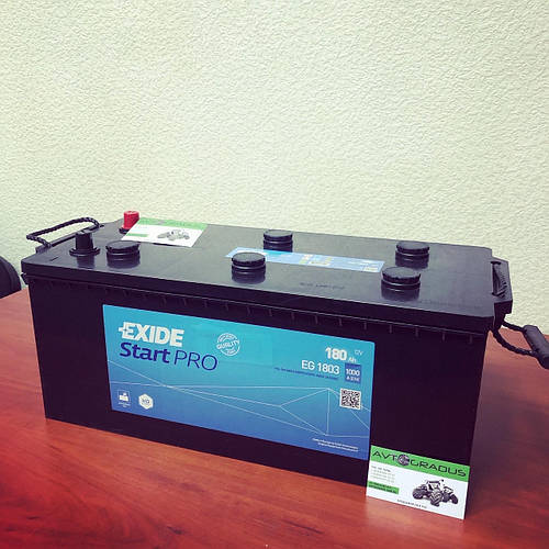 Аккумулятор 180Ah-12v Exide Start PRO (513х223х223),обратная полярность ...