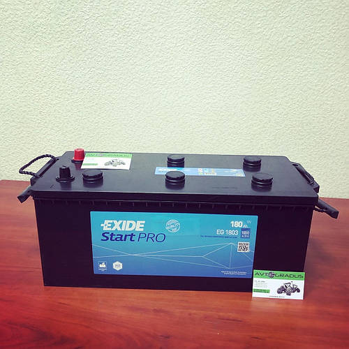 Аккумулятор 180Ah-12v Exide Start PRO (513х223х223),обратная полярность ...