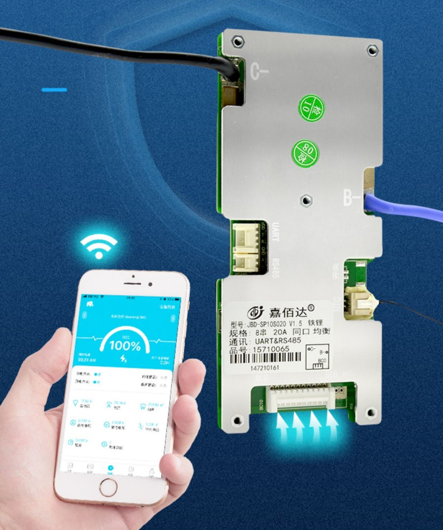 Smart BMS 10S 50A 36V Li-Ion RS485/UART/Bluetooth (ID#1729120469), цена ...