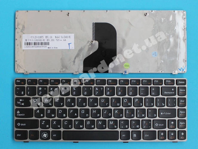 Купить Клавиатура для ноутбука Lenovo Ideapad Z460, цена 506 ₴ — Prom ...