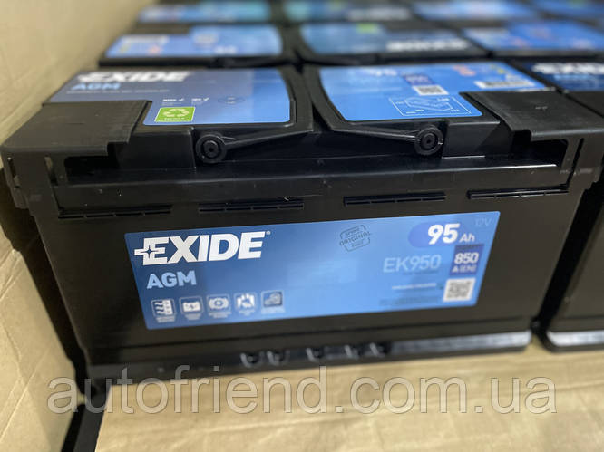 Аккумулятор EXIDE START-STOP тяговый гелевый AGM 95Ah Ев (-/+) (850EN ...