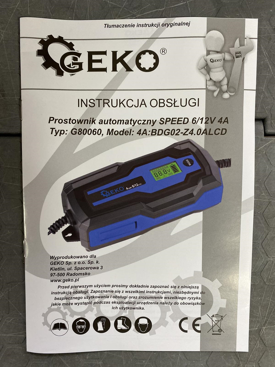 Купить Зарядное устройство импульсное Geko Poland 6/12V 4A (импульсное ...