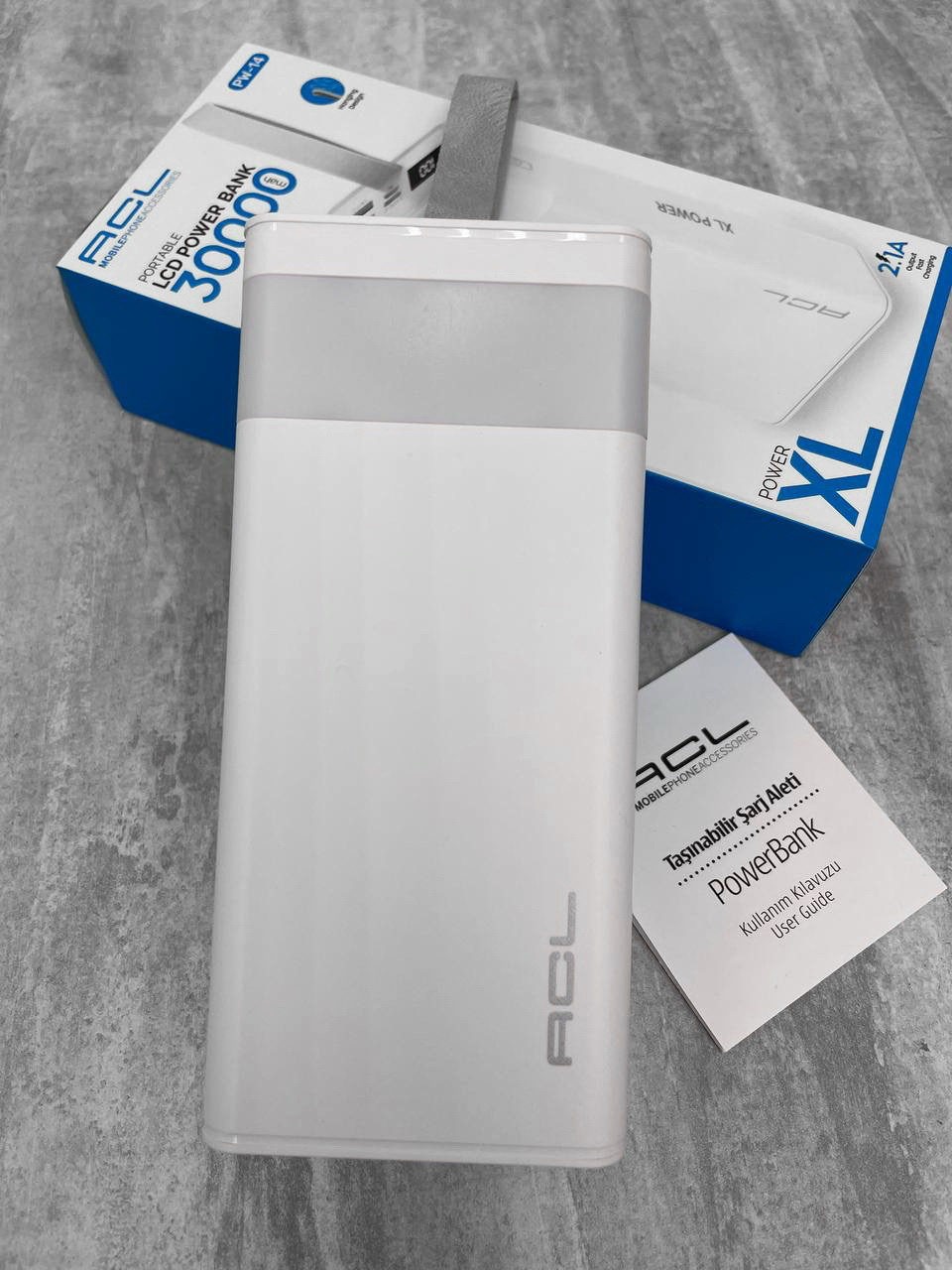 Power Bank Повербанк 30 000 MAh Зовнішній Акумулятор ACL XL WHITE ...