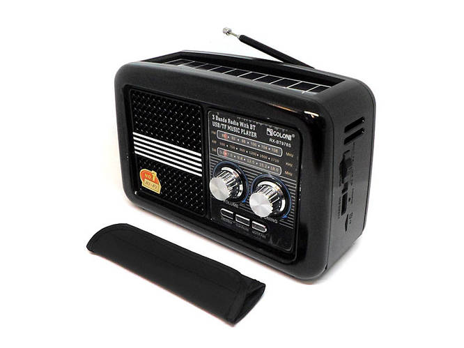 Радиоприемник Golon Solar Bluetooth RX-BT978S с фонариком, MP3 и ...