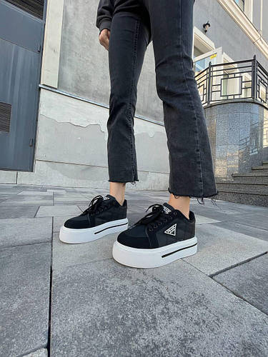 Купить Prada Re-Nylon Low Black White 39, цена 2245 ₴ — Prom.ua (ID ...