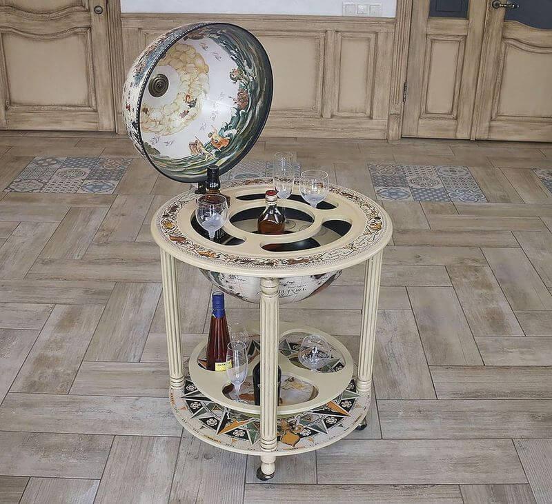 Купить Глобус мини бар напольный слоновая кость сфера 45 см. BST 480593, цена 11167 грн — Prom ...