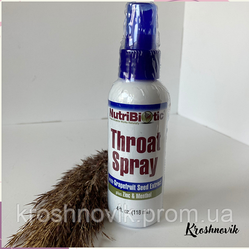 Nutribiotic Throat spray Спрей для горла з екстрактом насіння ...