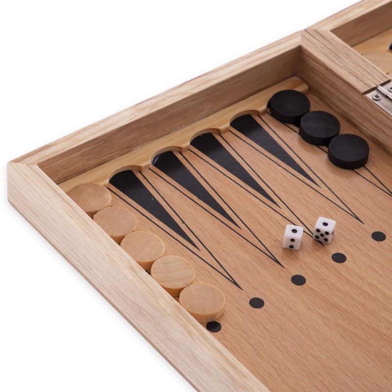 Набір шашки, шашки, нарди 3 в 1 дерев'яні W3517 (дошка 35x35см), ціна ...