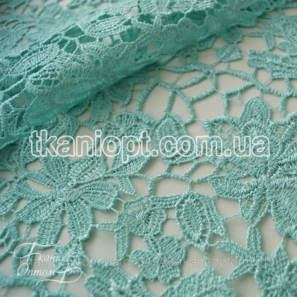 Ткань Гипюр макраме new (мята), цена 465.30 грн — Prom.ua (ID#1729737297)