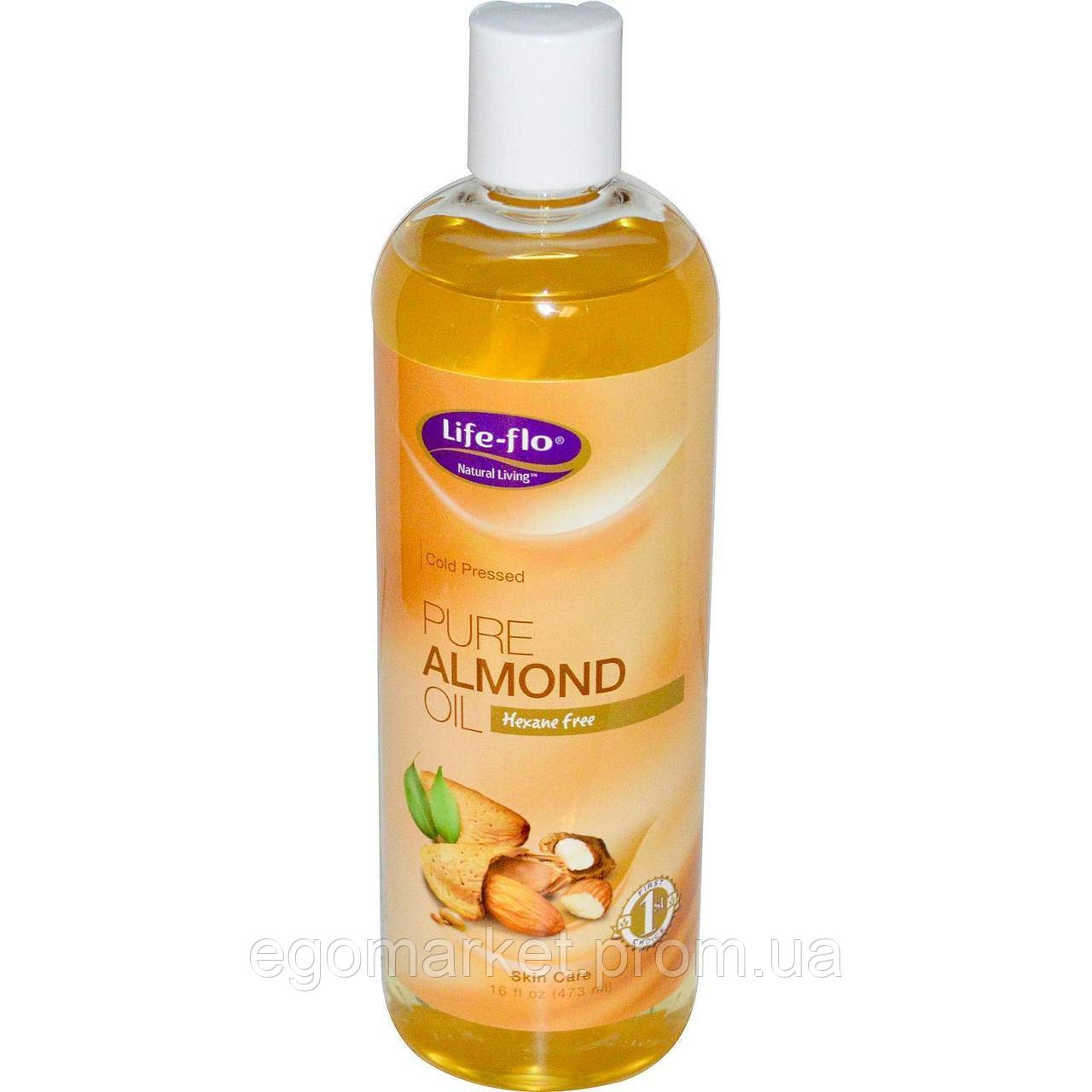 Миндальное масло для кожи Almond Oil Life Flo Health чистое 473 мл EM, КОД: 7586556, цена 1088. ...