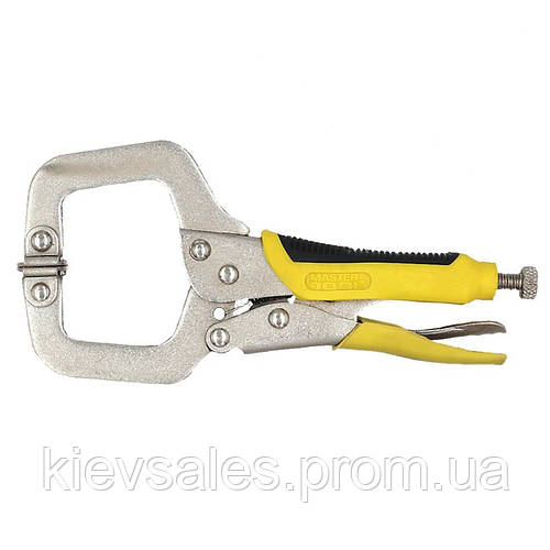 Кліщі затискні MASTERTOOL С-подібні 165 мм 07-0903, 7235409 350 (ID#2488150865), ціна: 230 ...