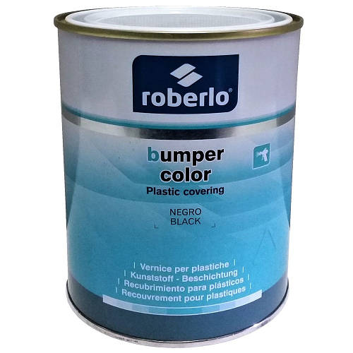 Структурна фарба для пластику чорна матова Roberlo Black 1K Bumper Color 1л (ID#1483347713 ...