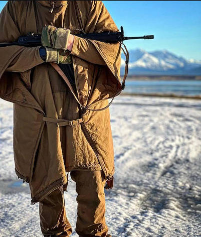 Військове тепле пончо Swagman Roll Helikon-Tex 145х200см (Коричневий ...