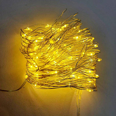 Гірлянда РОСА Нитка на Батарейках 10 метрів Теплий колір, ціна: 399 ...