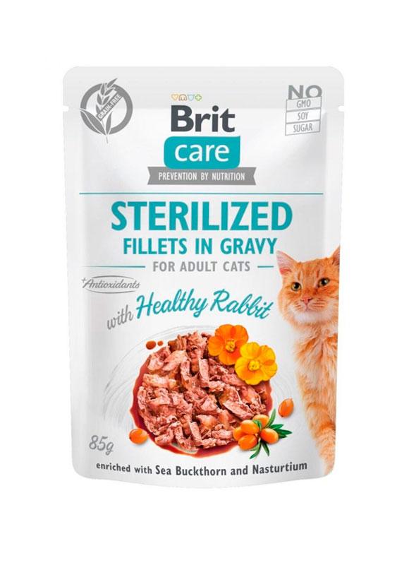 Влажный корм Brit Care Sterilised Fillets In Gravy with Healthy Rabbit ...