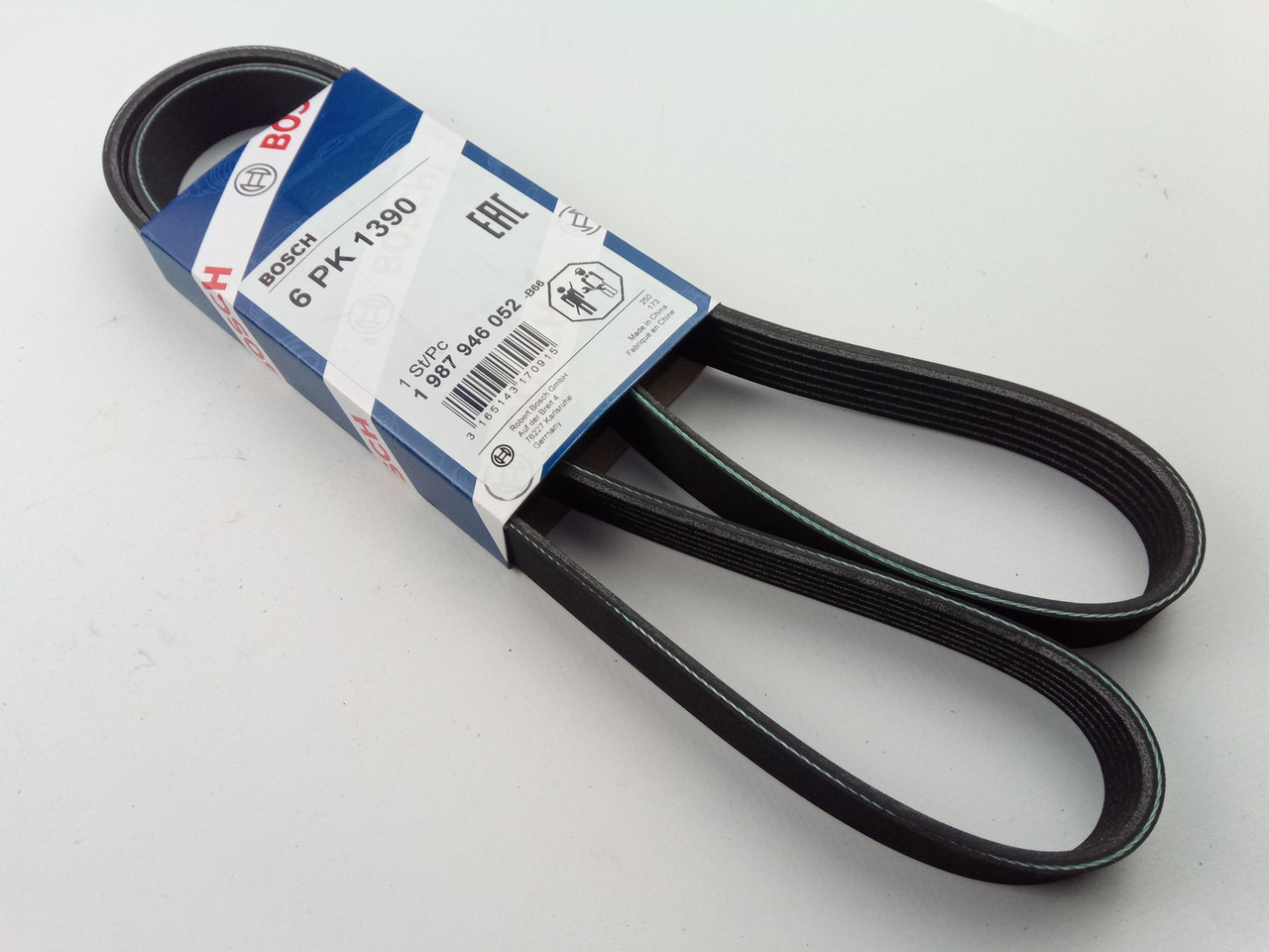 Ремень Генератора Ручейковый ГАЗЕЛЬ (с ГУР), 6РК1390, BOSCH (1987946052 ...