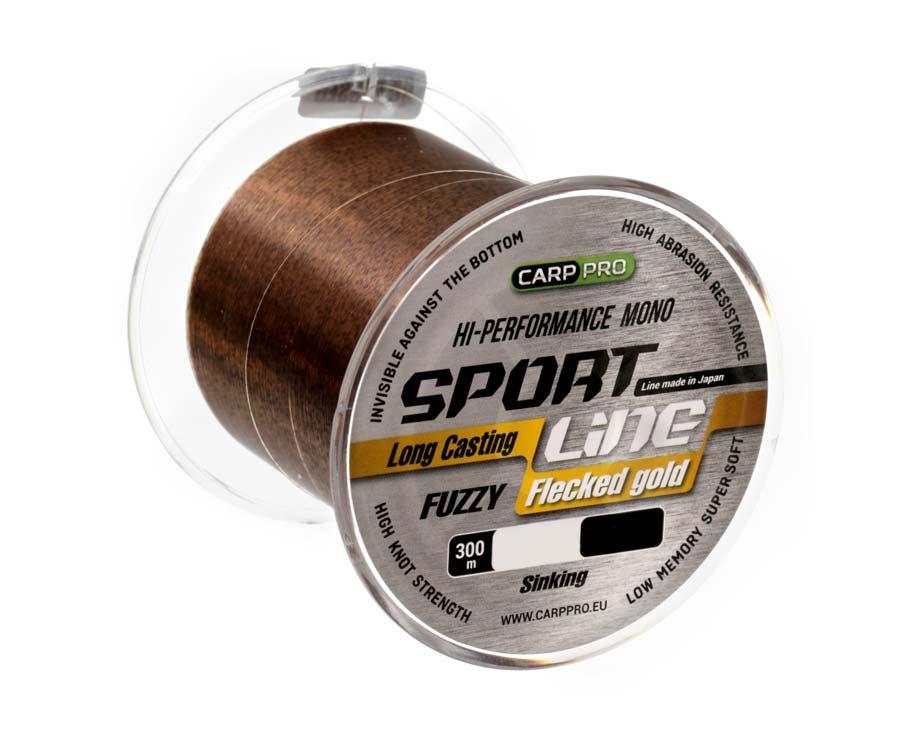 Леска CARP PRO Sport Line Flecked Gold 300м / 0.351мм — Купить Недорого ...