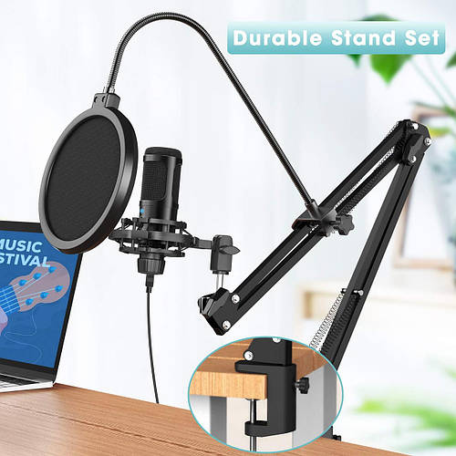 Купить Комплект USB-микрофона для ПК, профессиональный конденсаторный ...