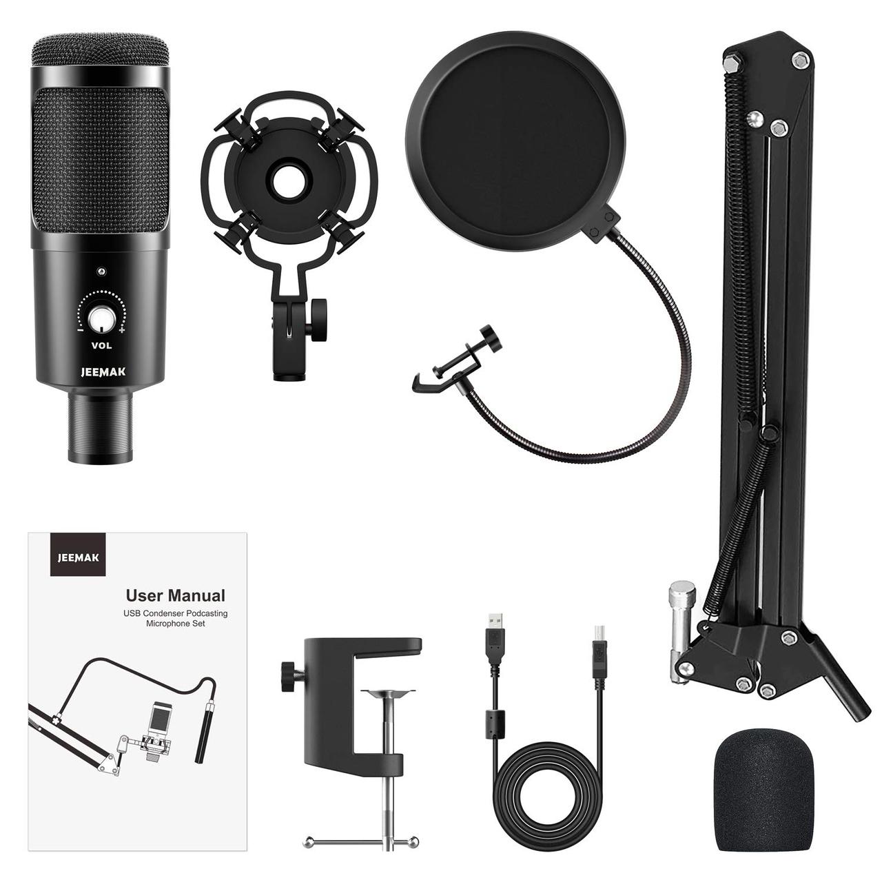 Купить Комплект USB-микрофона для ПК, профессиональный конденсаторный ...