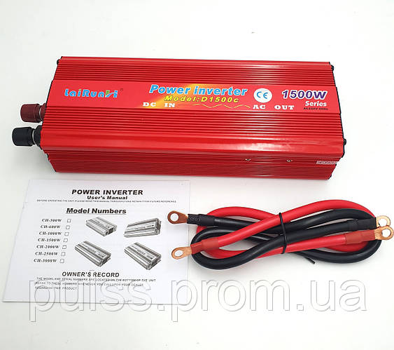 Авто инвертор 12V-220V преобразователь напряжения 1500W UKC AC/DC, цена ...