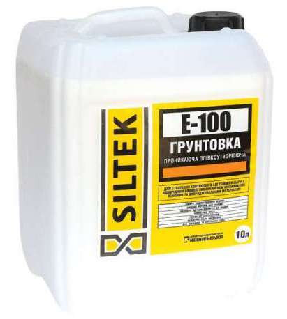 Ґрунт Siltek Е-100 (Сілтек E-100) 10 л, ґрунтовка (ID#288449450), ціна: 357.12 ₴, купити на Prom.ua